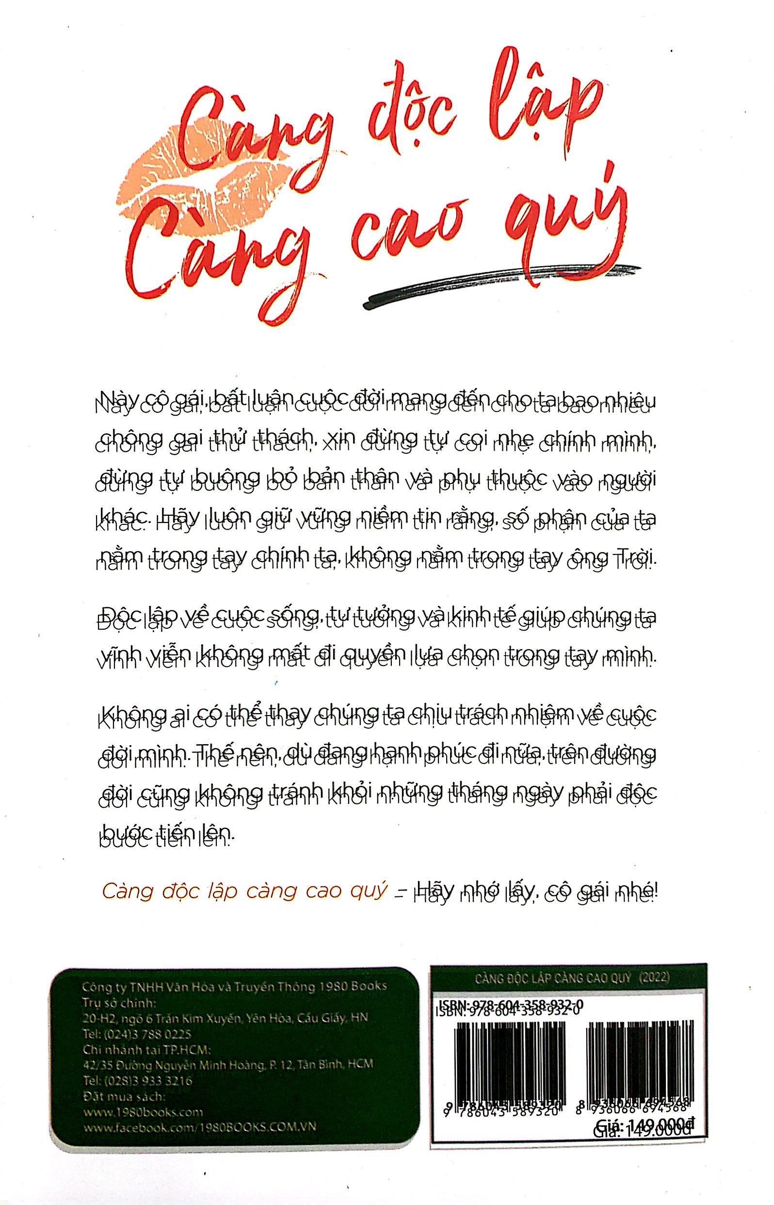 Tải Sách càng độc lập càng cao quý PDF Miễn Phí - Sách Tâm lý - Kỹ năng sống Bán Chạy Nhất