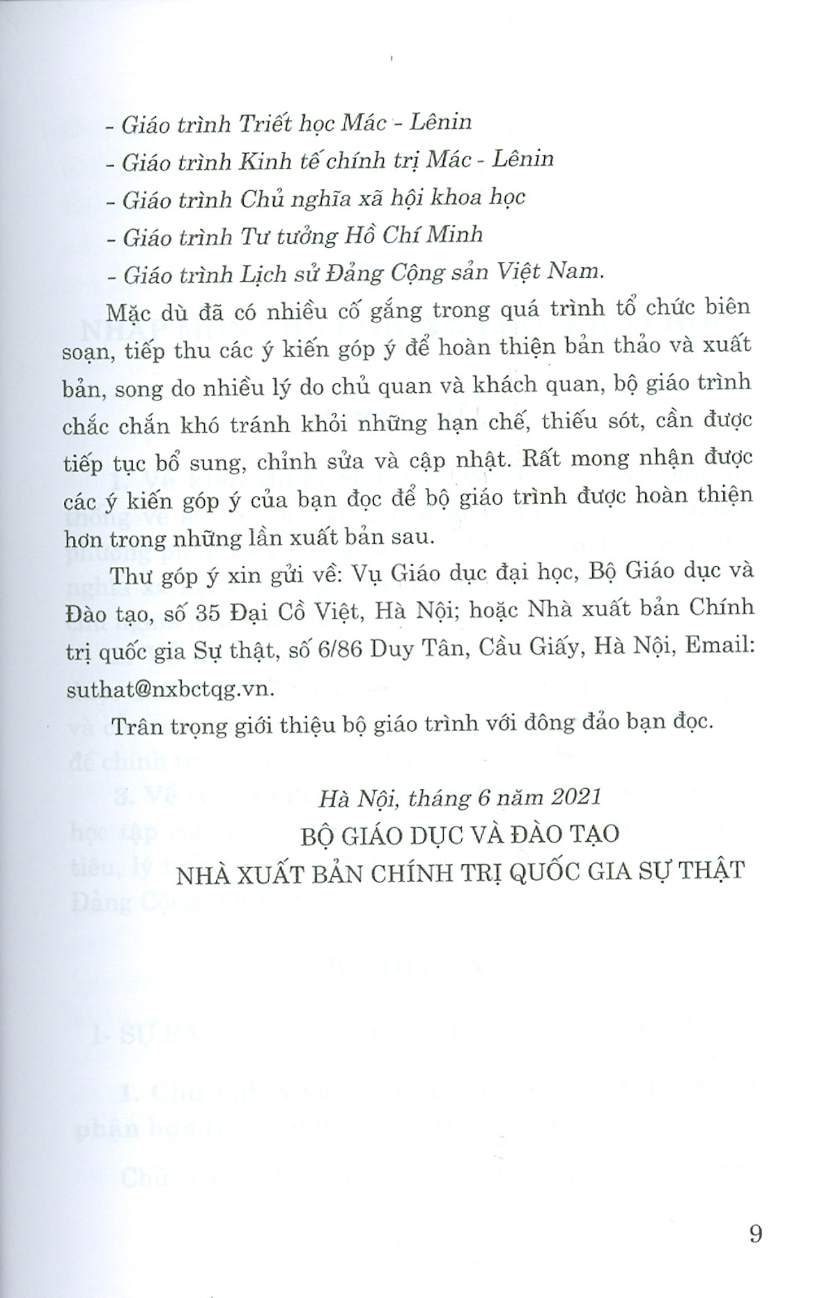 Tải Sách Giao Trinh Chu Nghia Xa Hoi Khoa Hoc (Danh Cho Bac Dai Hoc He Chuyen Ly Luan Chinh Tri ...