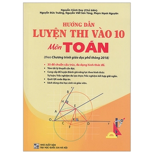 Tải Sách hướng dẫn luyên thi vào 10 - môn toán (theo chương trình giáo dục phổ thông 2018) PDF ...