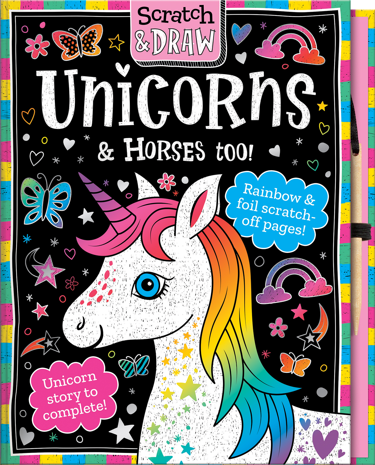 Tải Sách scratch and draw unicorns & horses too! - scratch art activity ...