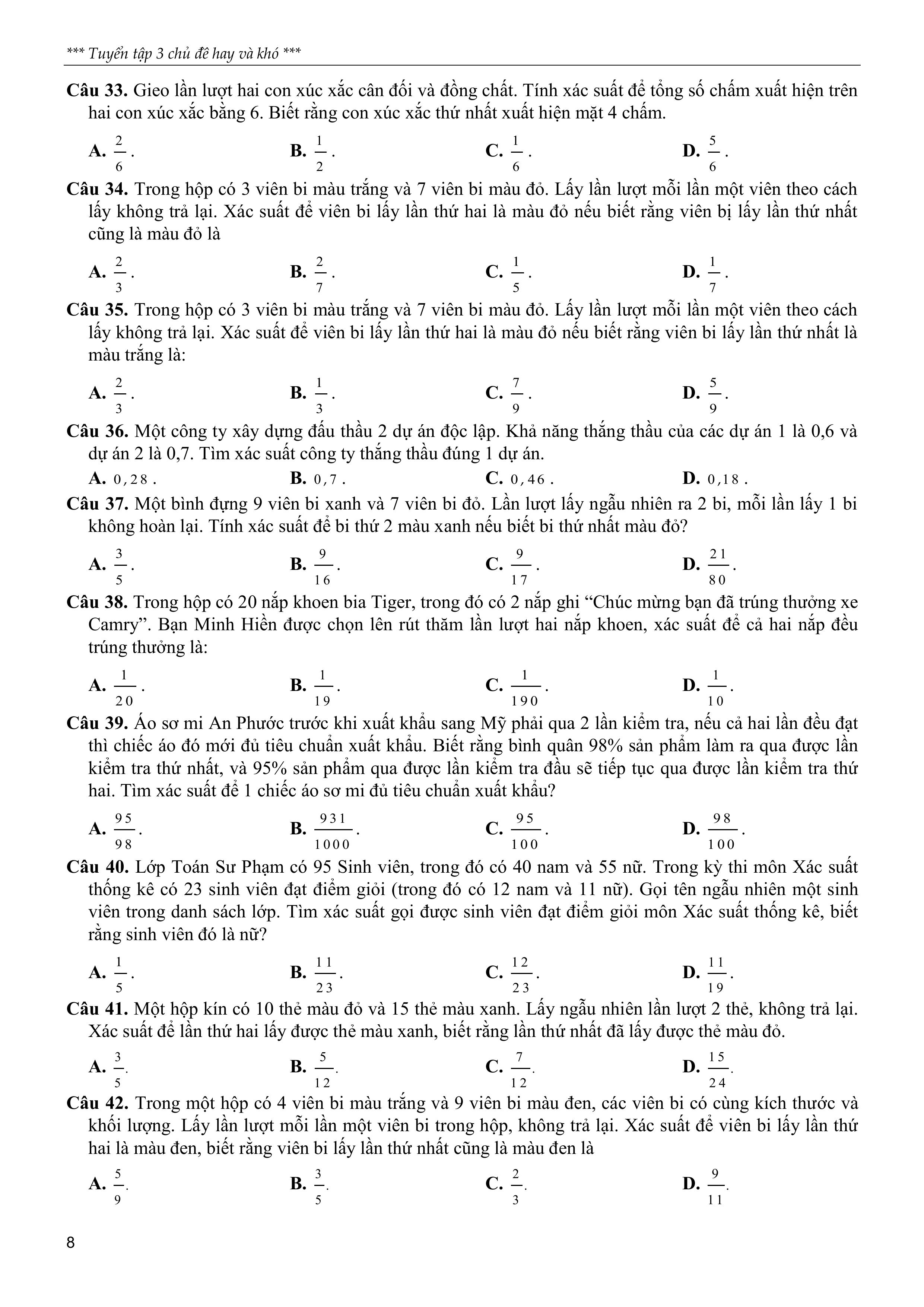 Tải Sách Tuyen Tap 3 Chu De Hay Va Kho Xac Suat Co Dieu Kien Mot So Yeu To Cua Ly Thuyet Do Thi ...