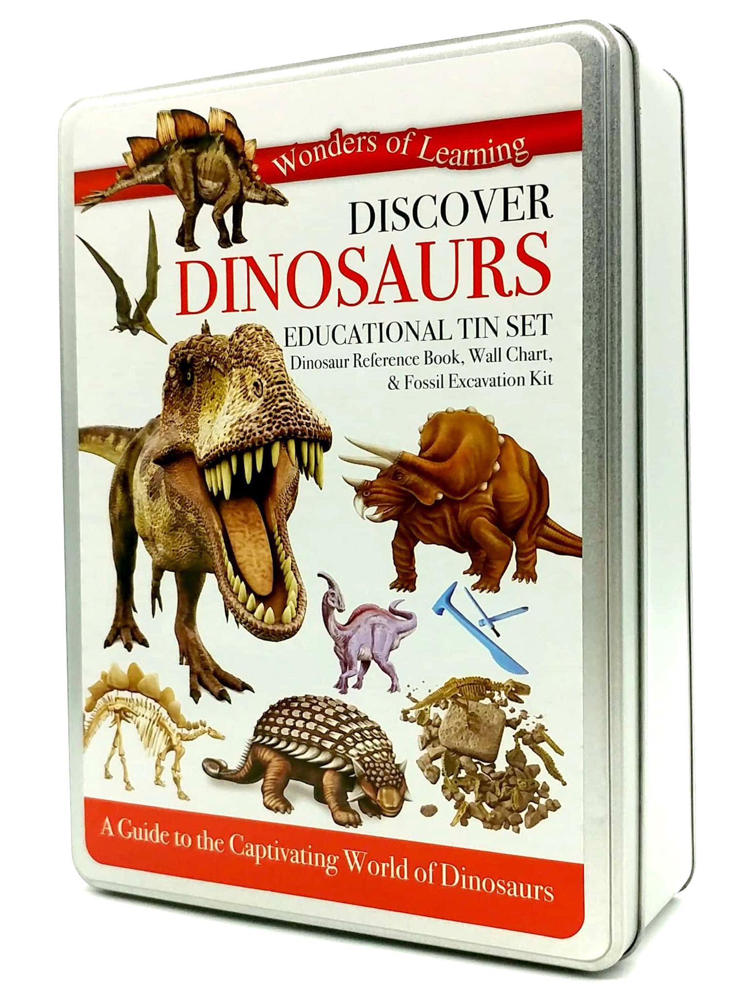 Tải Sách wonders of learning: discover dinosaurs educational tin set ...